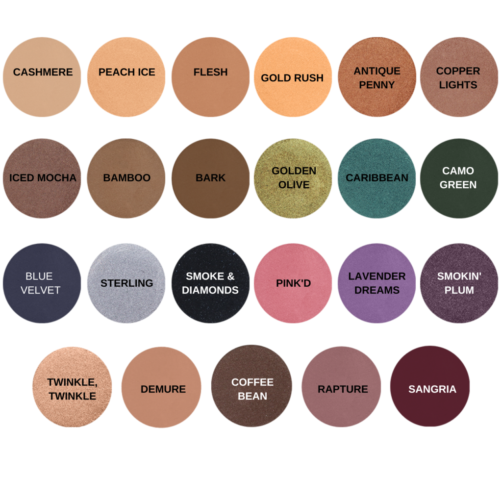 Natural Eye Shadows - ColorStrokes Cosmetics
